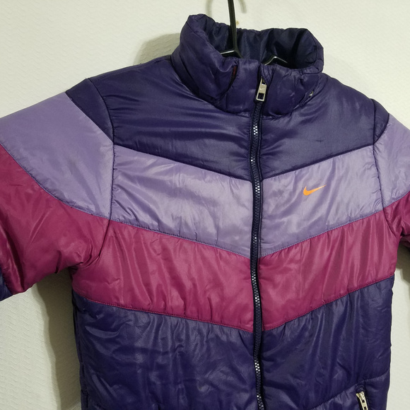 Nike | Jackets & Coats | Nike Girls Xl Pink Purple Puffer Jacket Coat ...